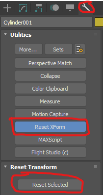 [3D max] Reset XForm / Smoothing Group