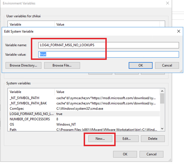 VMware Log4j Workaround :: B급 찍사