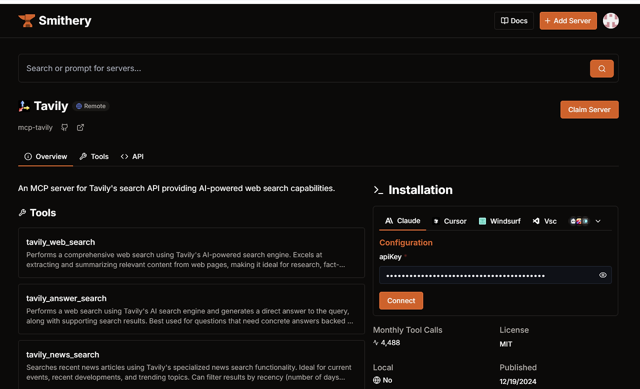 클로드와 MCP 연동하기 (feat. Smithery ai)