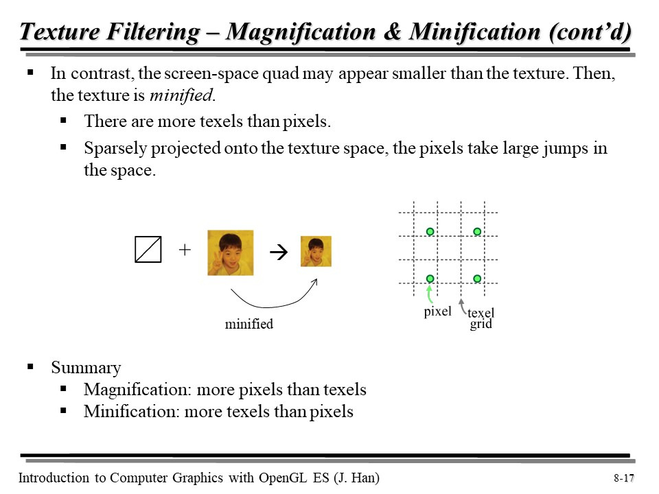 [OpenGL ES] 8강 : Fragment Shader, 텍스쳐링(Texturing), Texture Coordinates ...