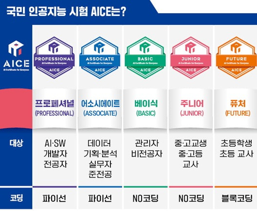 AI 시대 필수 자격증, AICE(AI Certificate for Everyone) 가이드