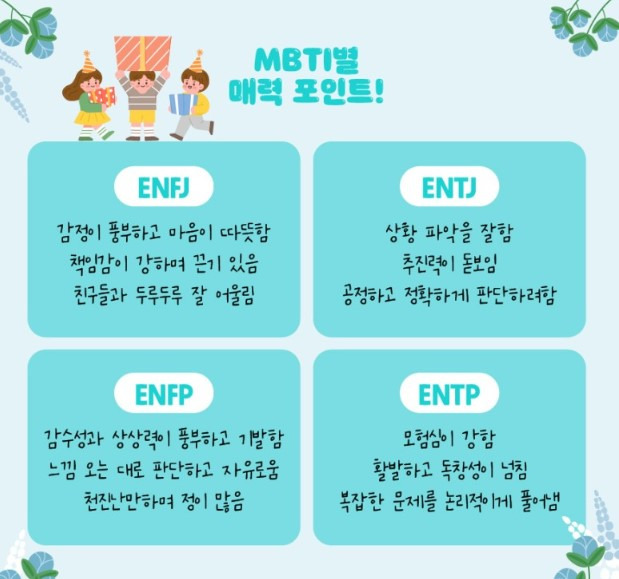 MZ 셀프 분석 트렌드! MBTI 성격유형 무료 검사 진행 방법, MBTI유형별 성격, 특징 설명