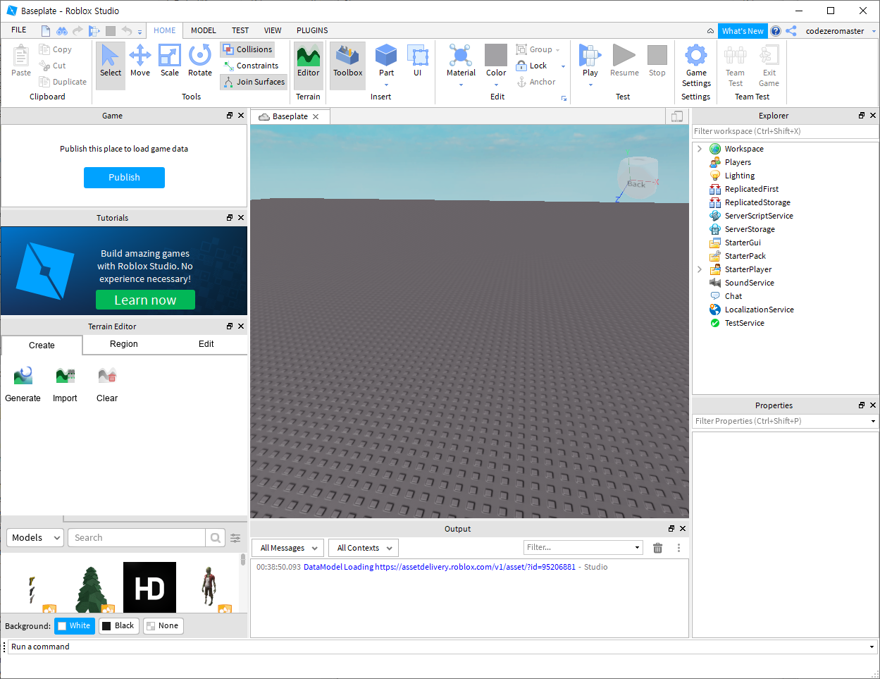 로블록스 스튜디오 설치와 스크립트 테스트 | Roblox Studio | script test