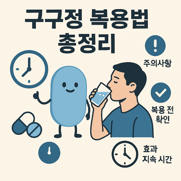 구구정 복용법 5mg 총정리 효과 10mg 20mg 가격 지속시간 부작용