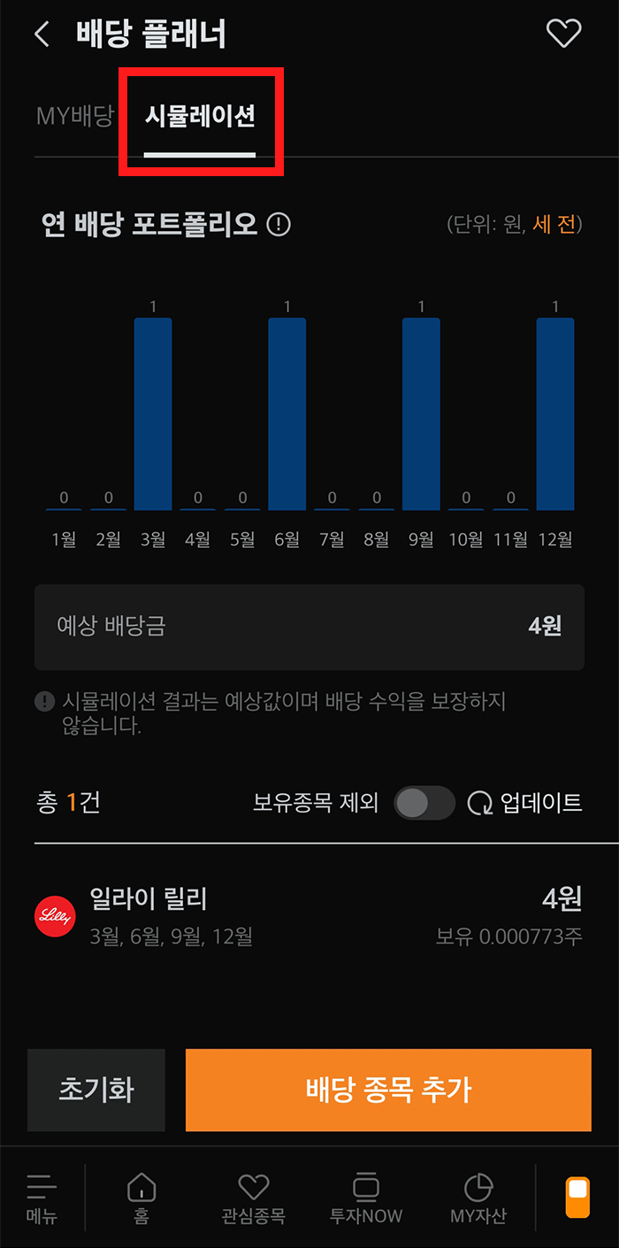 미래에셋증권 배당금 확인 방법배당권리배당플래너 활용법