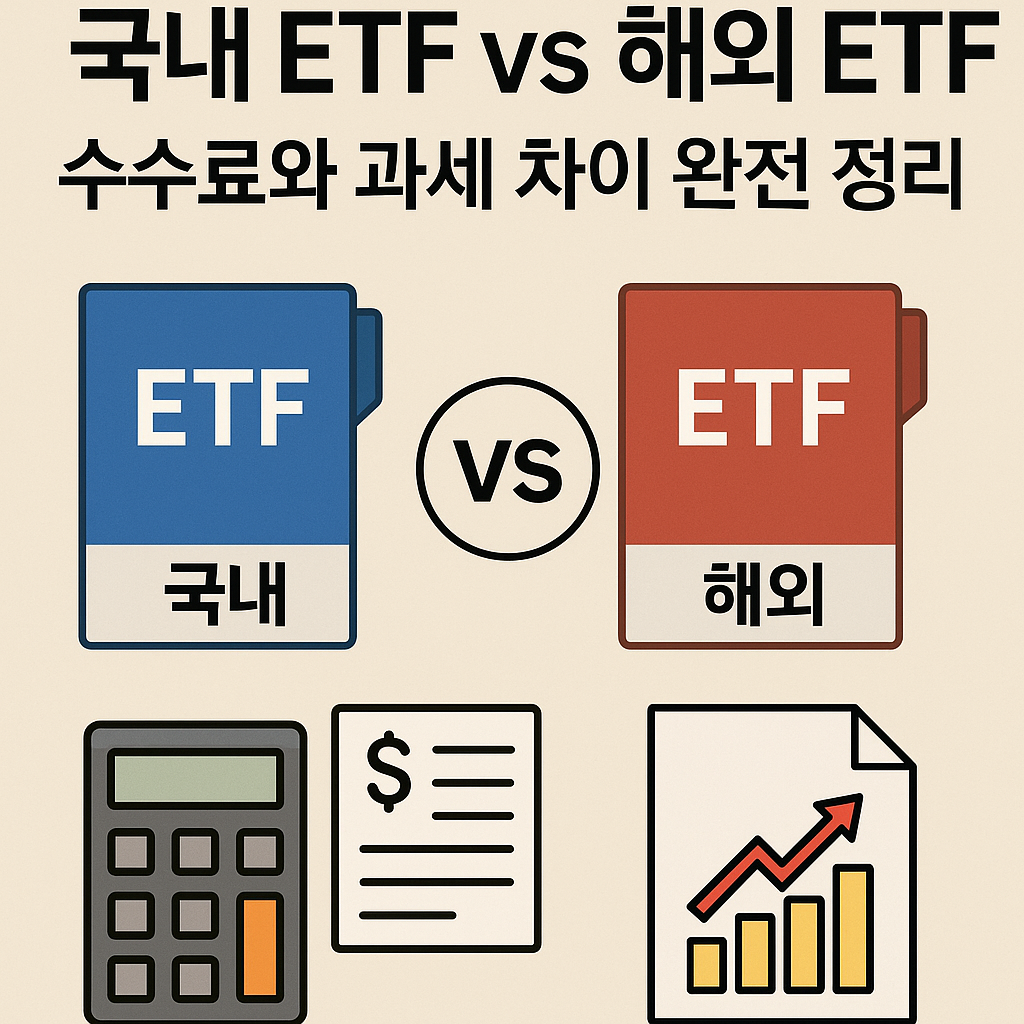 2025년 ETF 투자 완벽 가이드: 국내 상장 vs 해외 직접투자, 수수료·세금 차이 총정리