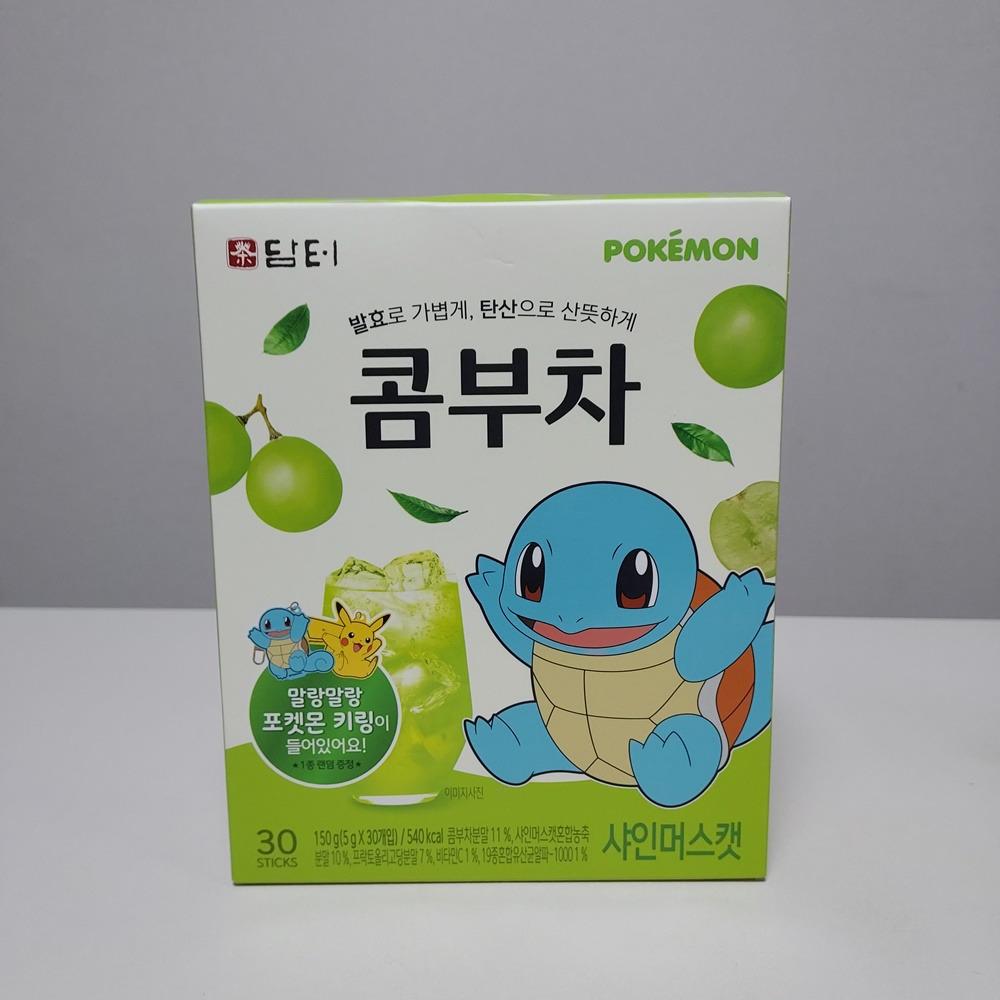 인스턴트 콤부차 담터 콤부차 샤인머스캣과 자몽 Vs 티젠 파인애플 콤부차