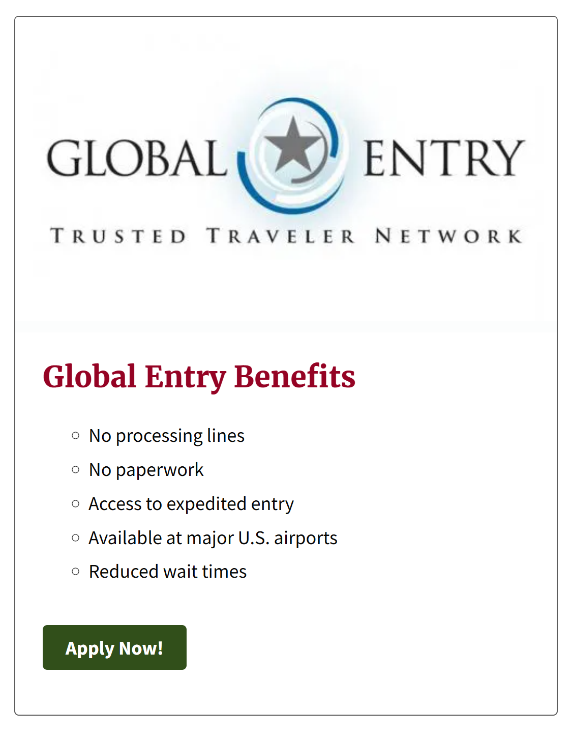 한국에서 글로벌 엔트리 신청하기 (Global Entry) 완벽 가이드
