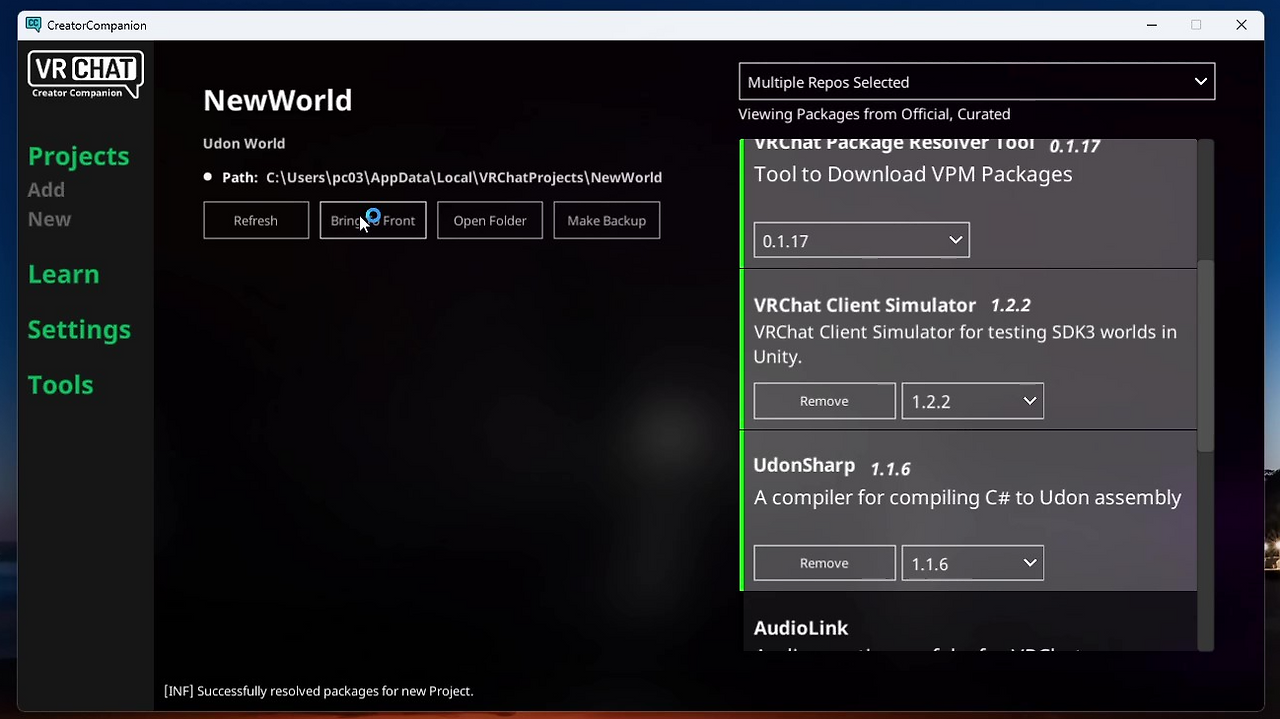 [Unity/VRCHAT] vrchat 맵 제작 시작하기 1 - VCC 설치 및 세팅 방법