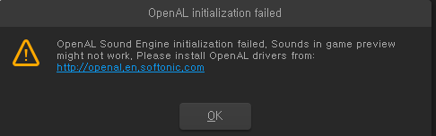 빌드박스 OpenAL initialization failed 에러 해결하기