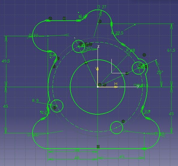 [CATIA] 10. Sketch 및 단위변경 / Drafting - Hatch