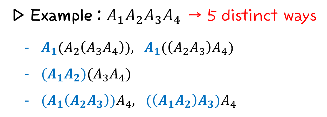 알고리즘 2 Dynamic Programming 4 Matrix Chain Multiplication 1 머가필요해 5529