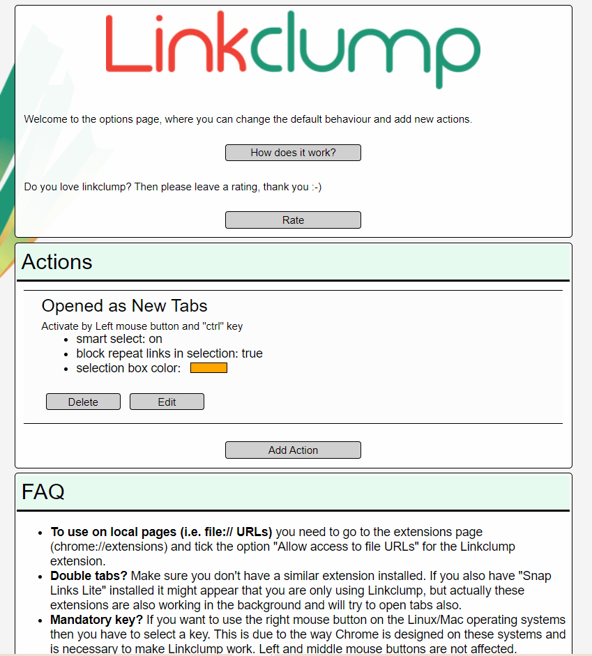 여러 링크 동시에 여는 크롬 확장프로그램 Linkclump 사용법