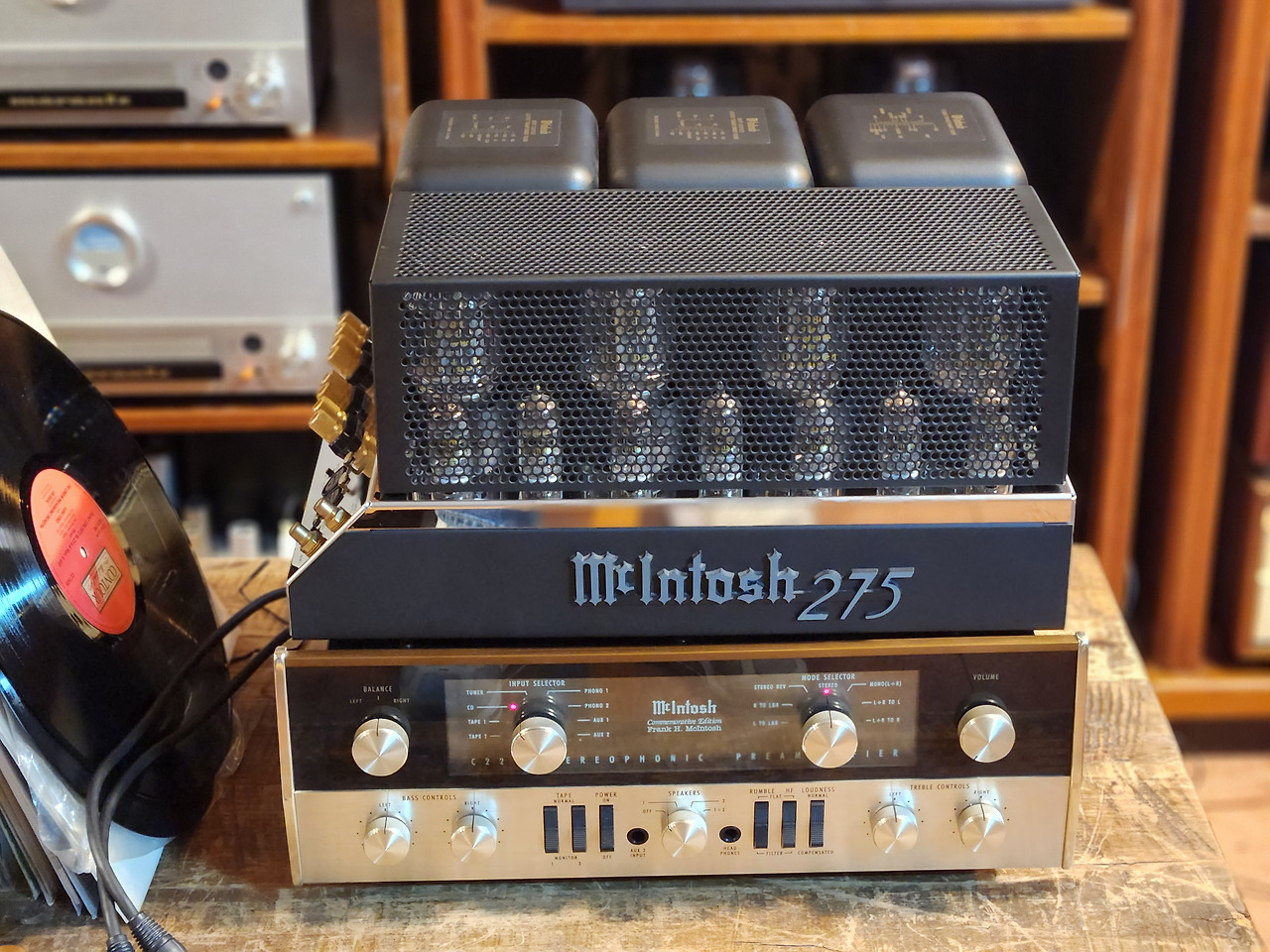 보기드믄 Mcintosh 맥킨토시 C22진공관 프리엠프와 Mc275ver5세대 제품입니다 극상품 Stock Out