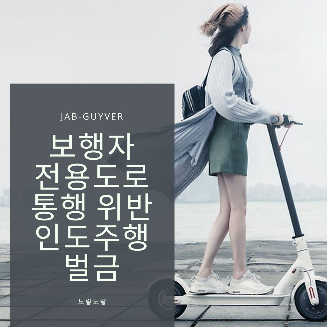 전동킥보드 헬멧 미착용 및 음주운전 벌금 과태료