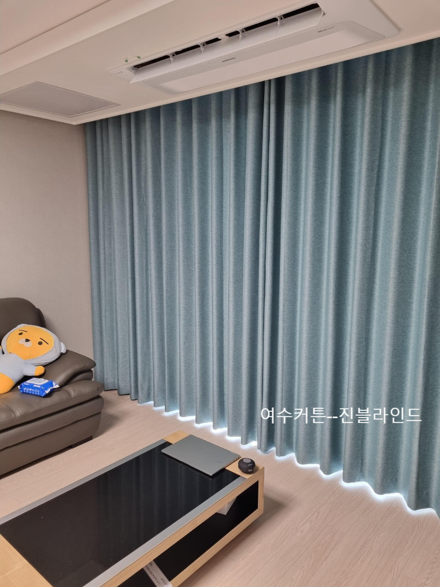여수웅천캐슬디아트 커튼시공후기여수커튼여수블라인드