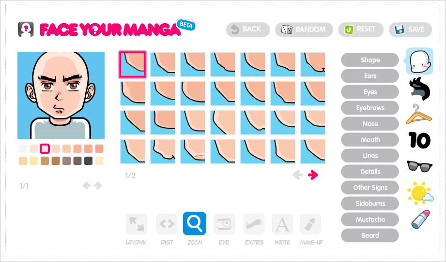 JK의 정보 블로그 :: 나만의 캐릭터 만들기 사이트 FaceYourManga