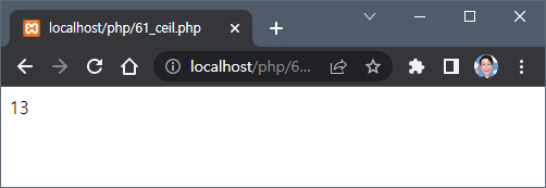 [PHP] 실수 올림하기 ceil()