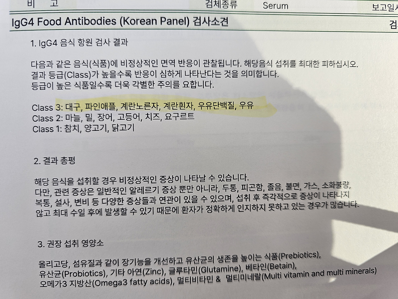 음식물 지연성 알러지 검사 후기 가격부터 실비 청구 관련 내용까지