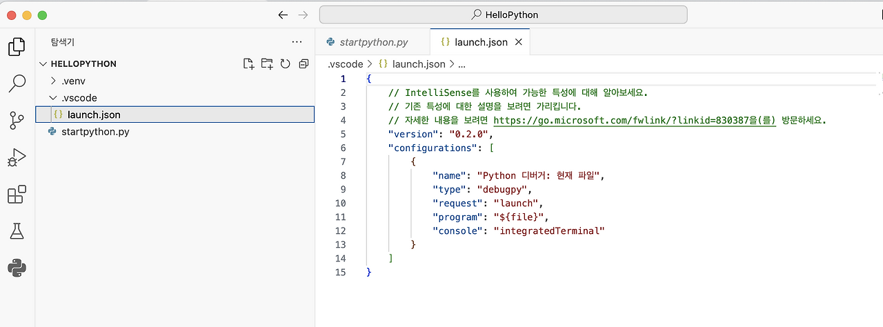 [Python] launch.json 만들기 (VS Code)