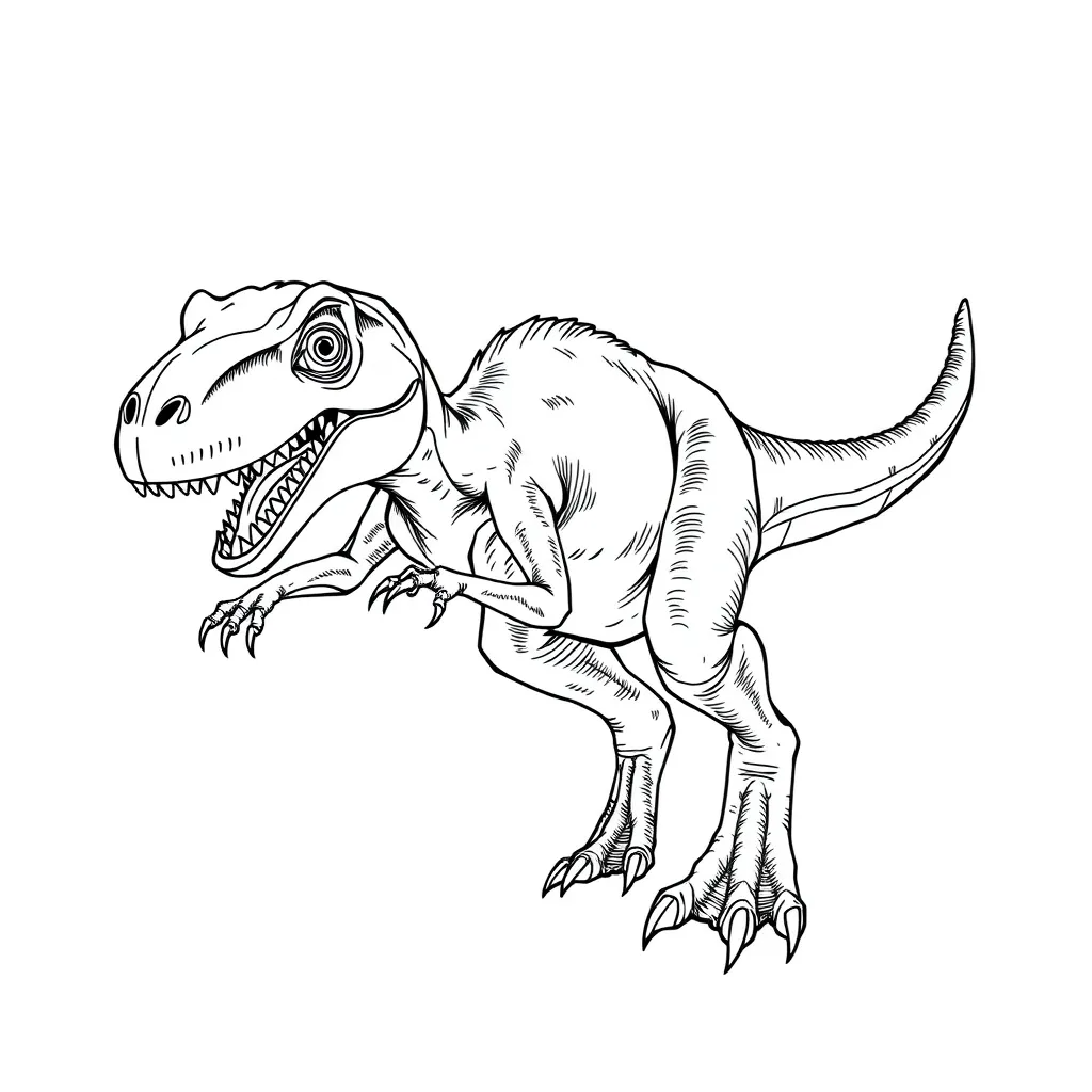 벨로키랍토르 벨로시랩터velociraptor 색칠하기 무료 프린트 도안 And 어린이 두뇌 발달 활동