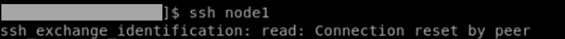[Linux - Error] ssh exchange identification: read: Connection reset by peer - SSH 접속이 안될 때