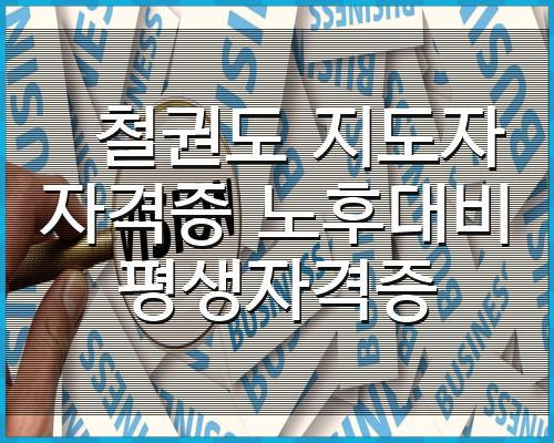 철권도 지도자 자격증 노후대비 평생자격증