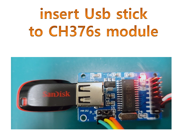 CH376S Arudino Disk Read-write Module USB Flash Disk