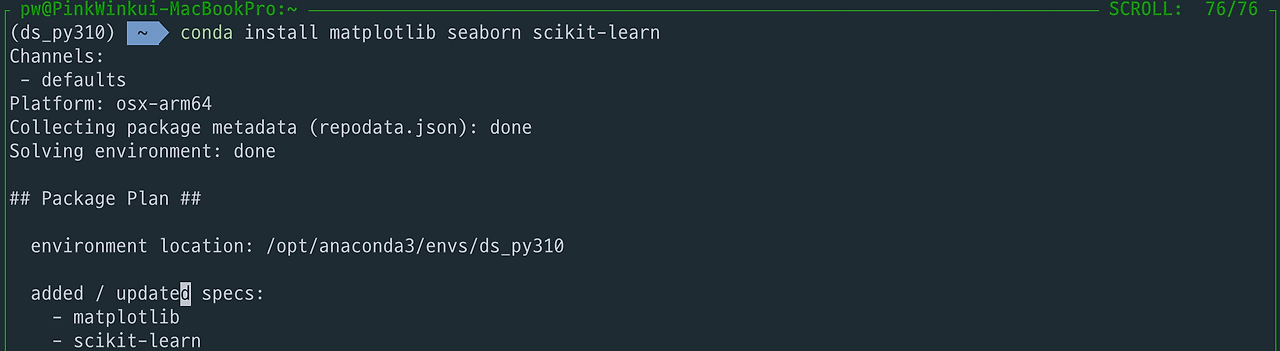 맥 M1/M2/M3 에서 python 아나콘다 설치하고, VSCode에서 환경 설정