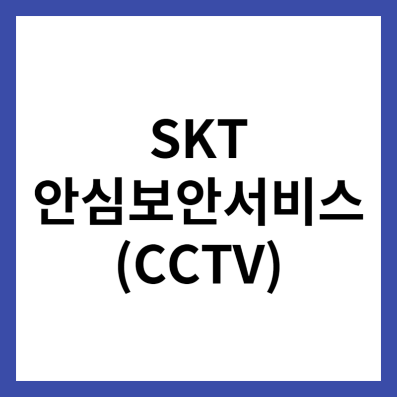 skt 안심보안서비스 CCTV ADT 캡스 출동경비 서비스 알아보기