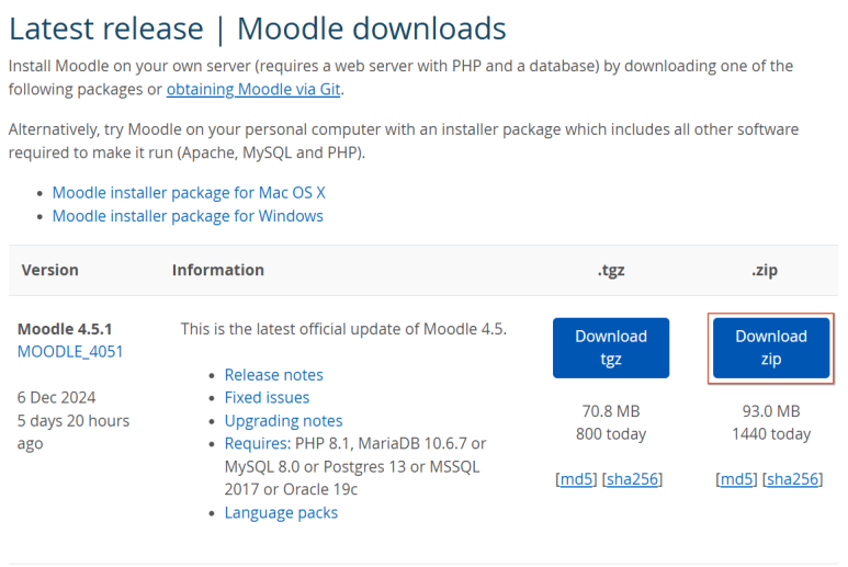 Xampp 기반에 무들moodle 설치하기 Apache Php Mysql 설정 등