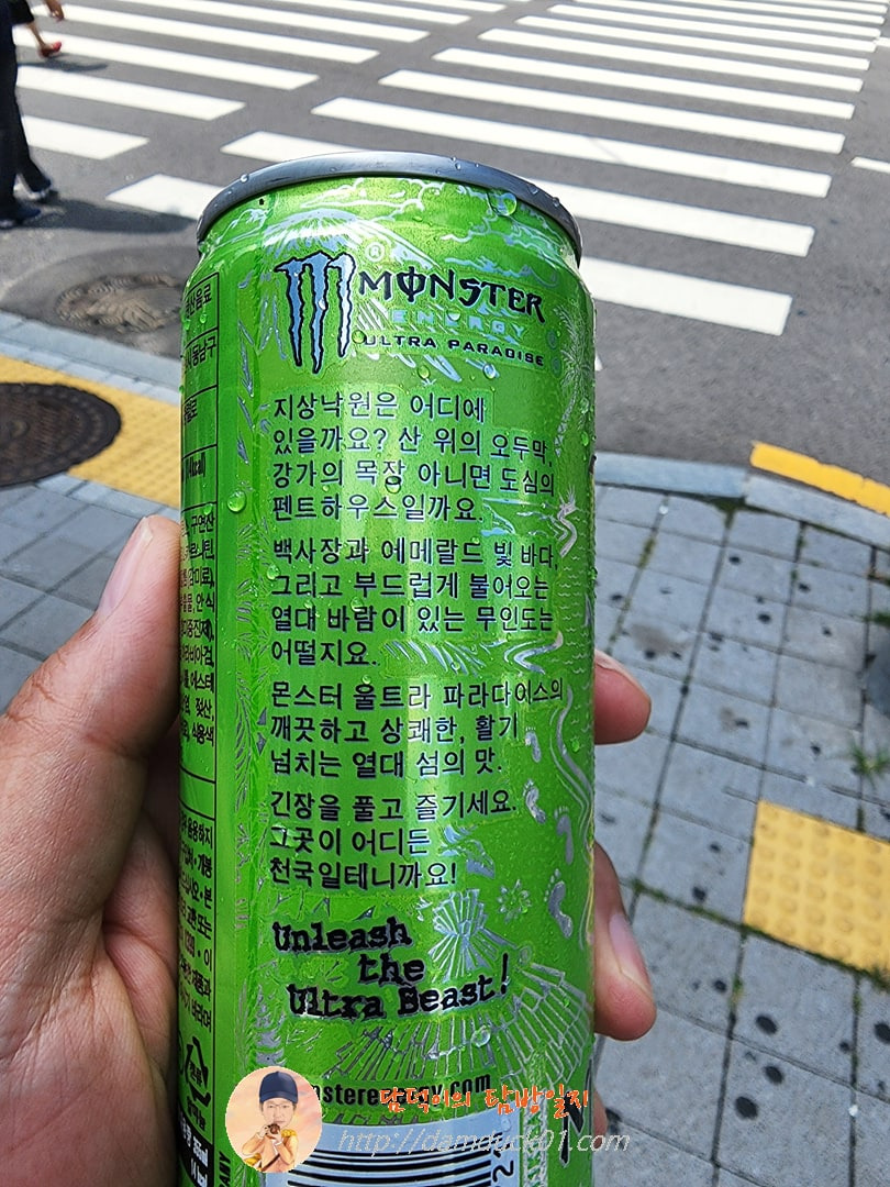 몬스터 에너지 울트라 파라다이스를 마셔봤어요