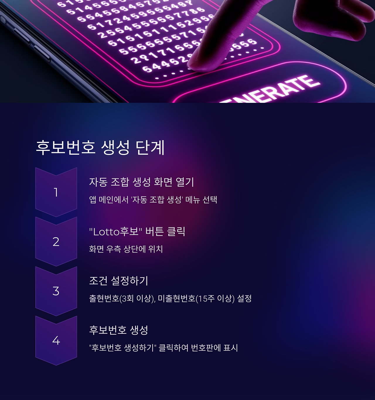 이번주 로또 1162회 당첨 예상번호 받기 로또번호 자동생성 앱 활용법 기간별 출현 미출현 통계 고정수 제외수 적용