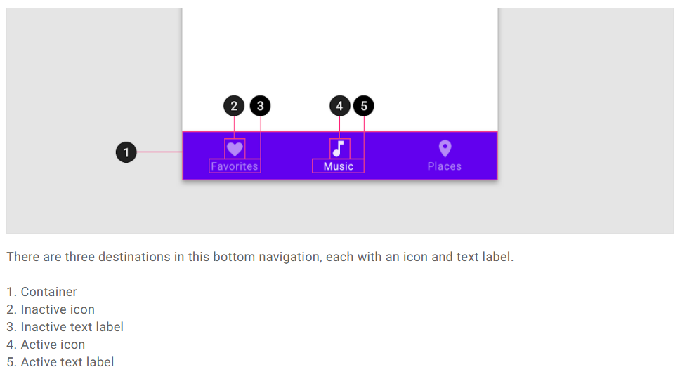 Android BottomNavigationView 텍스트 라벨처리