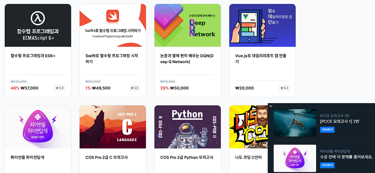 파이썬 입문 강의 추천 프로그래머스 스쿨