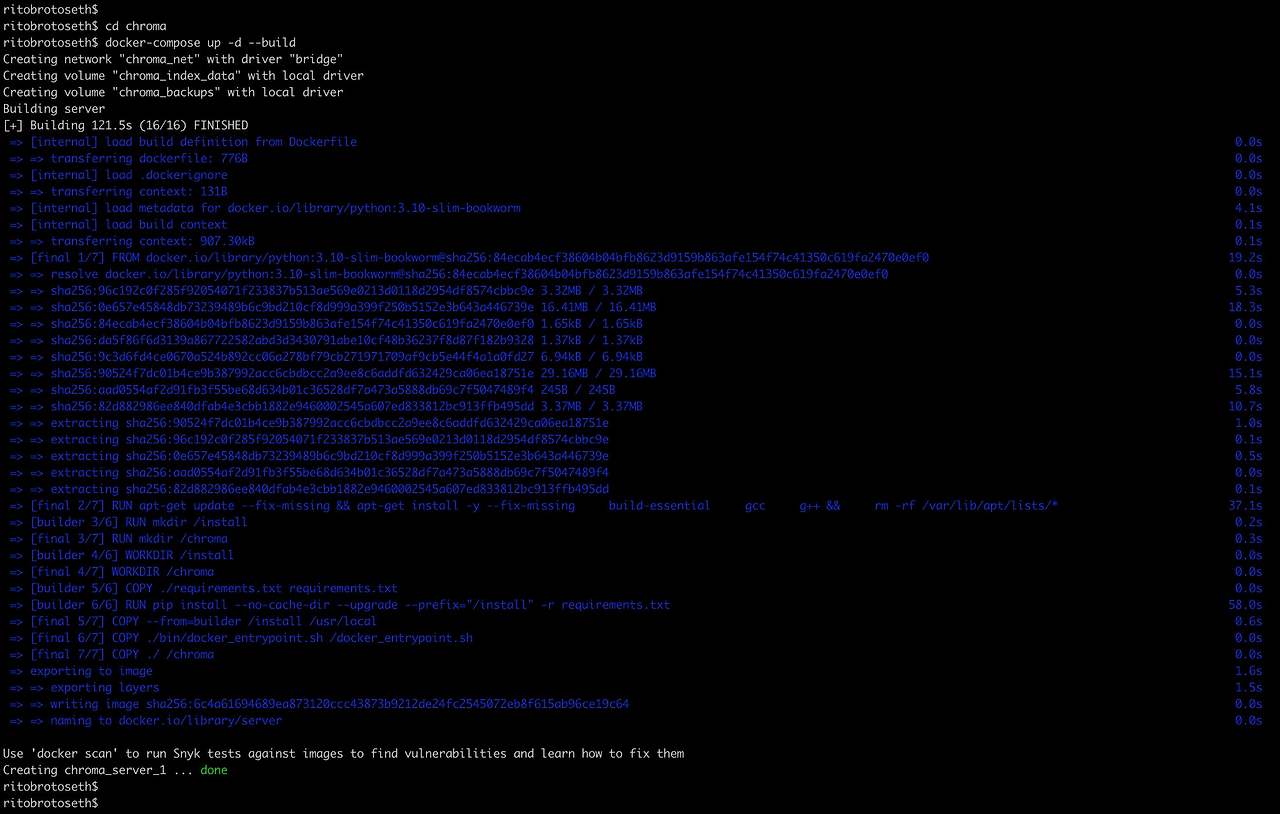 벡터(Vector) DB 로컬환경 Docker 구성하고 데이터 추가 및 쿼리