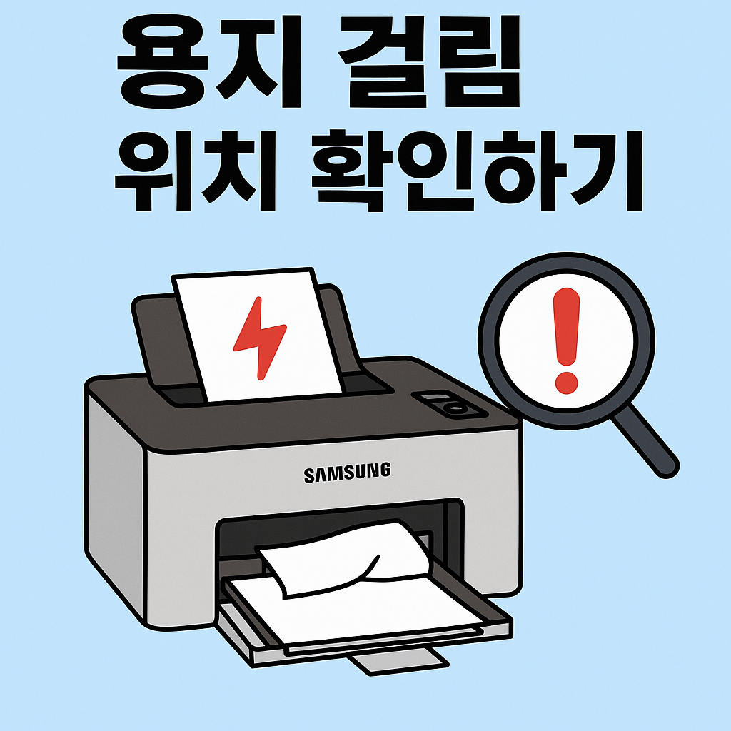 📎 삼성 프린터에서 용지 걸림jam 해결 방법