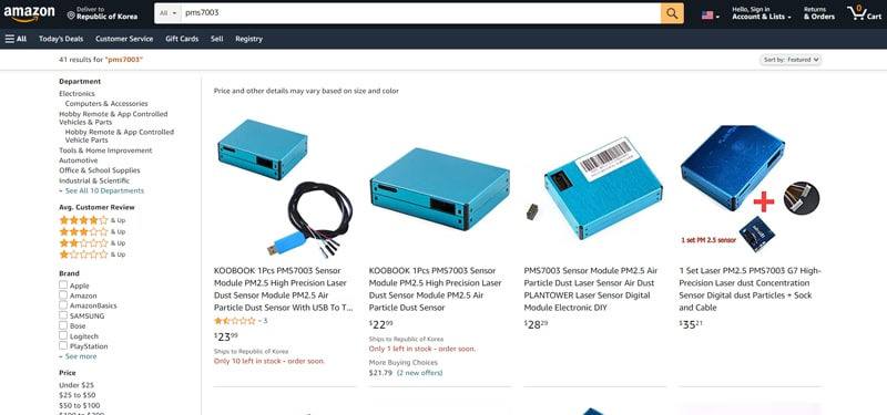 PMS7003 Fine Dust Sensor [Arduino Sensors for Everyone]