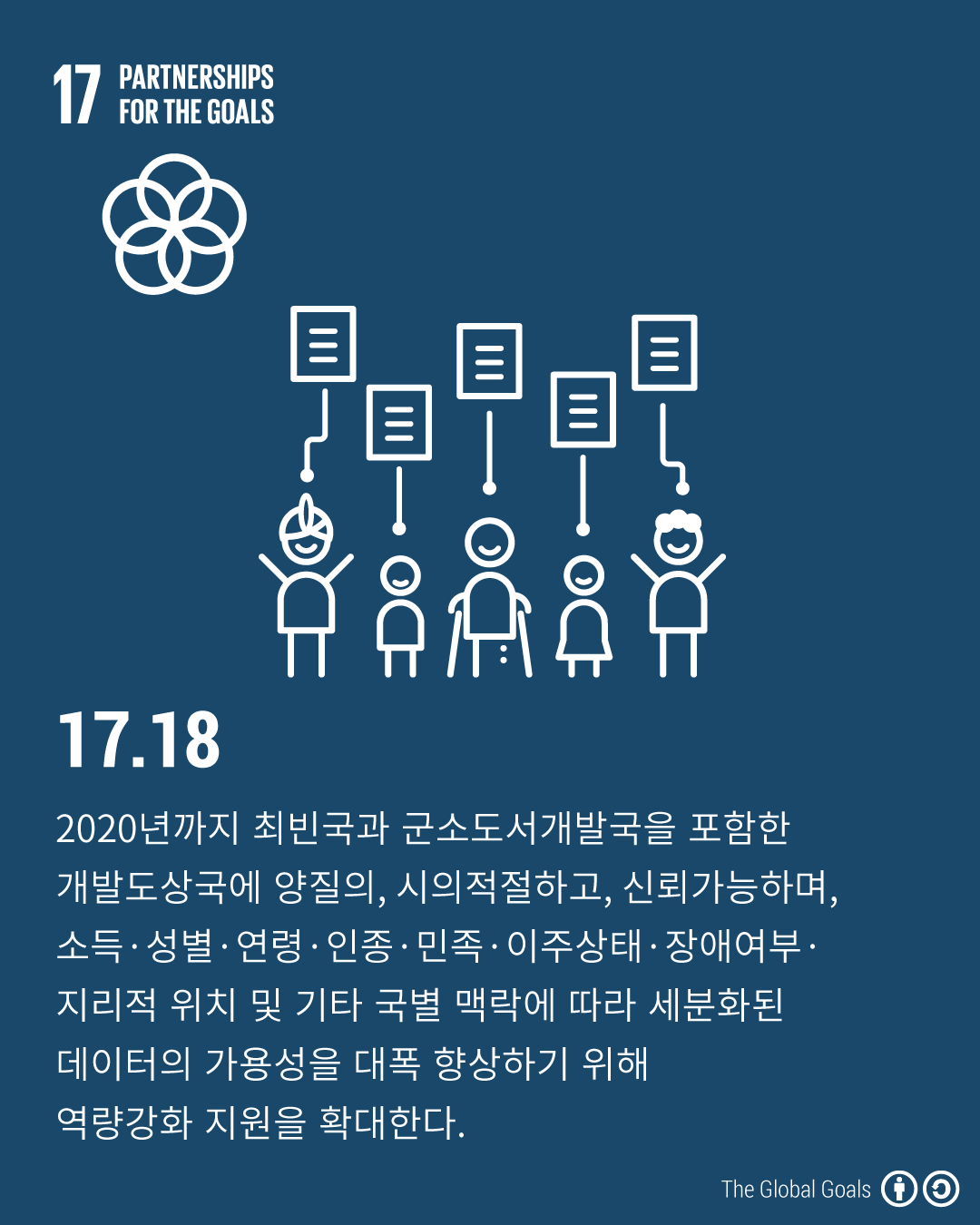 Un Sdgs 설명 목표17 목표 달성을 위한 파트너십 이행수단 강화 및 지속가능발전을 위한 글로벌 파트너십을 확대한다
