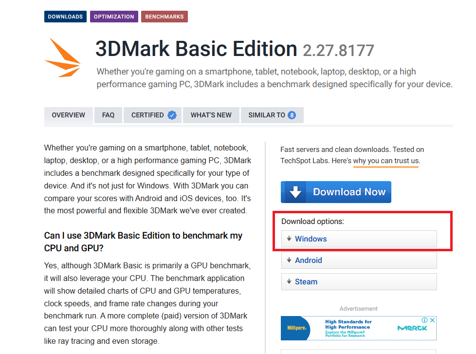 3d mark 무료 다운로드
