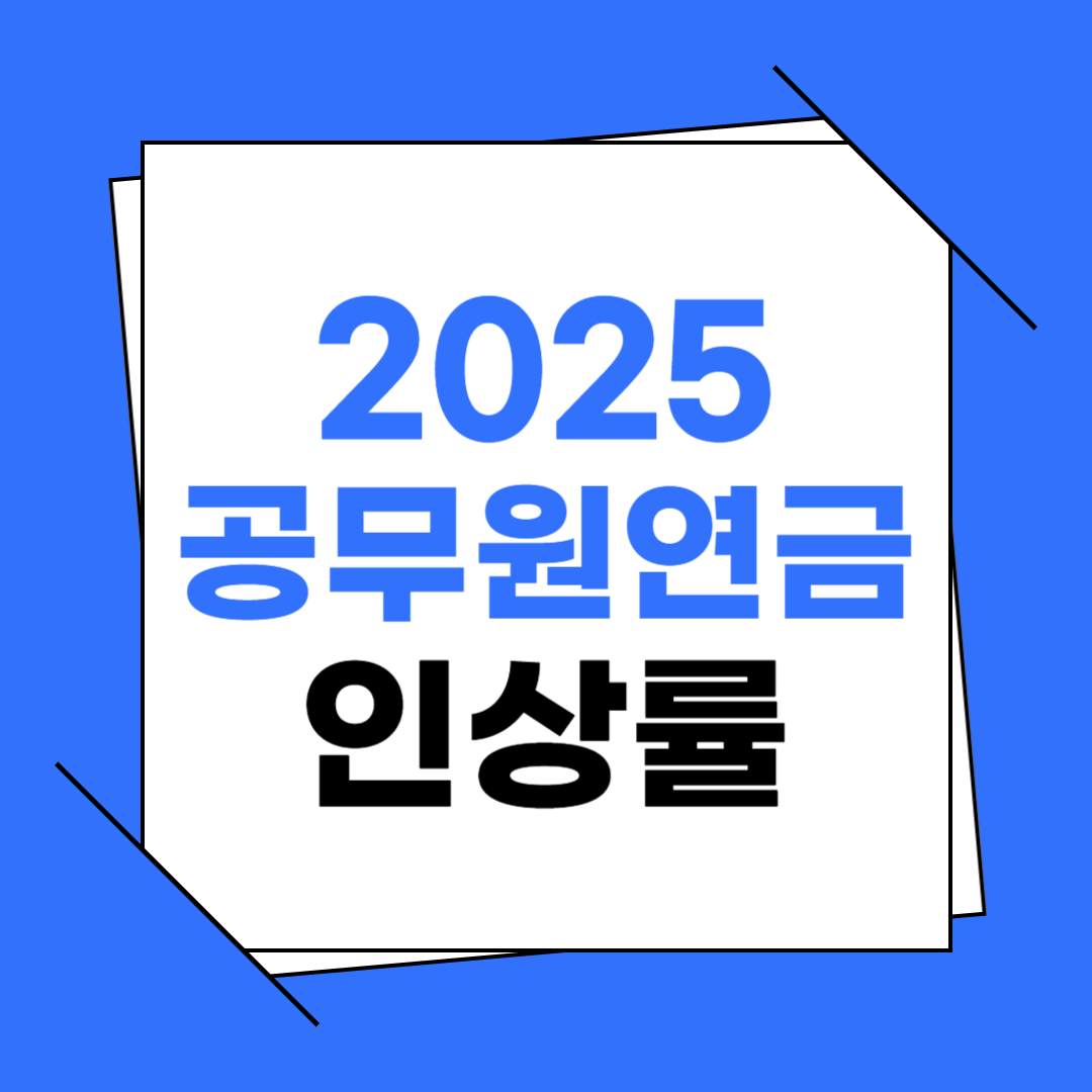 2025 공무원연금 인상률