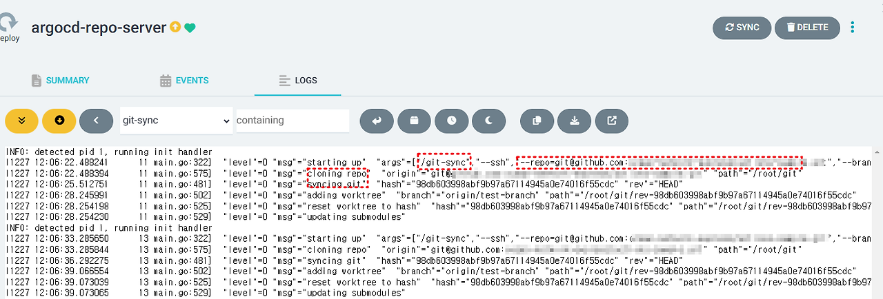 ArgoCD) Git-Sync를 통하여 주기적으로 git repo fetch 받아오게 하기