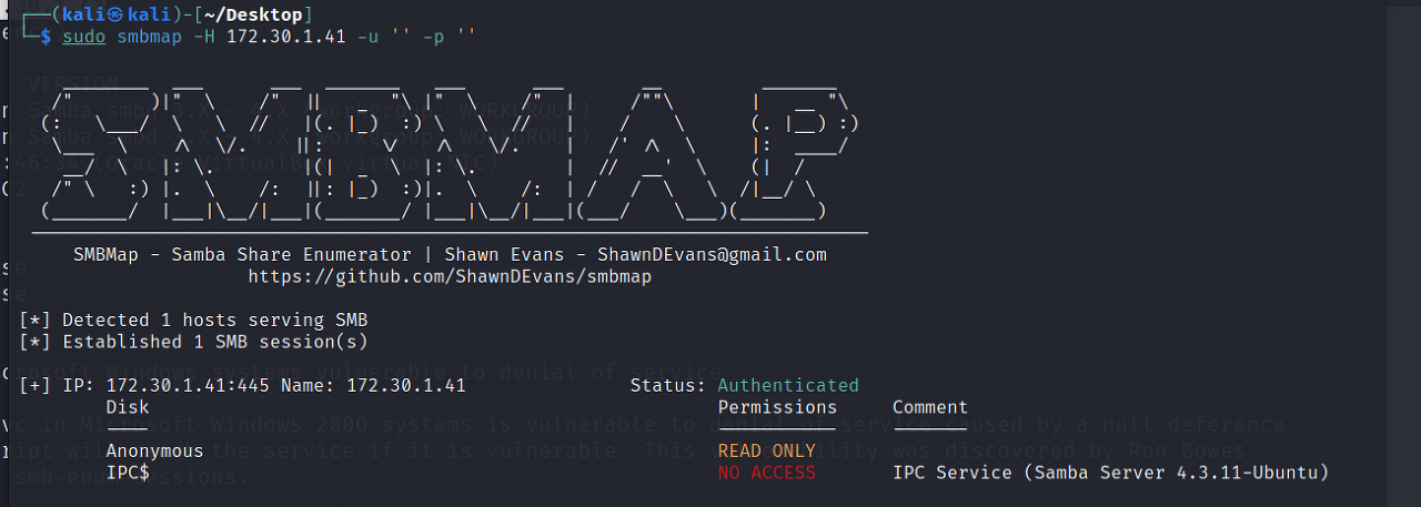 [도구/Tools] SMBMap