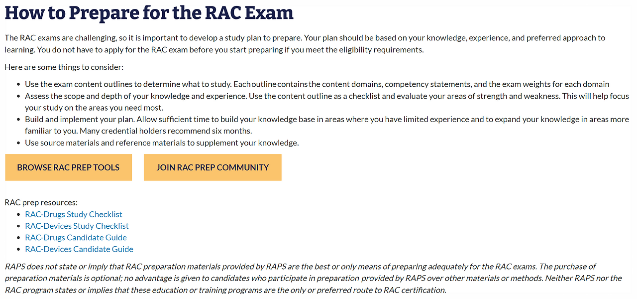RAPS RAC 자격증 알아보기 (2) Drug 체크리스트 - Domain 1