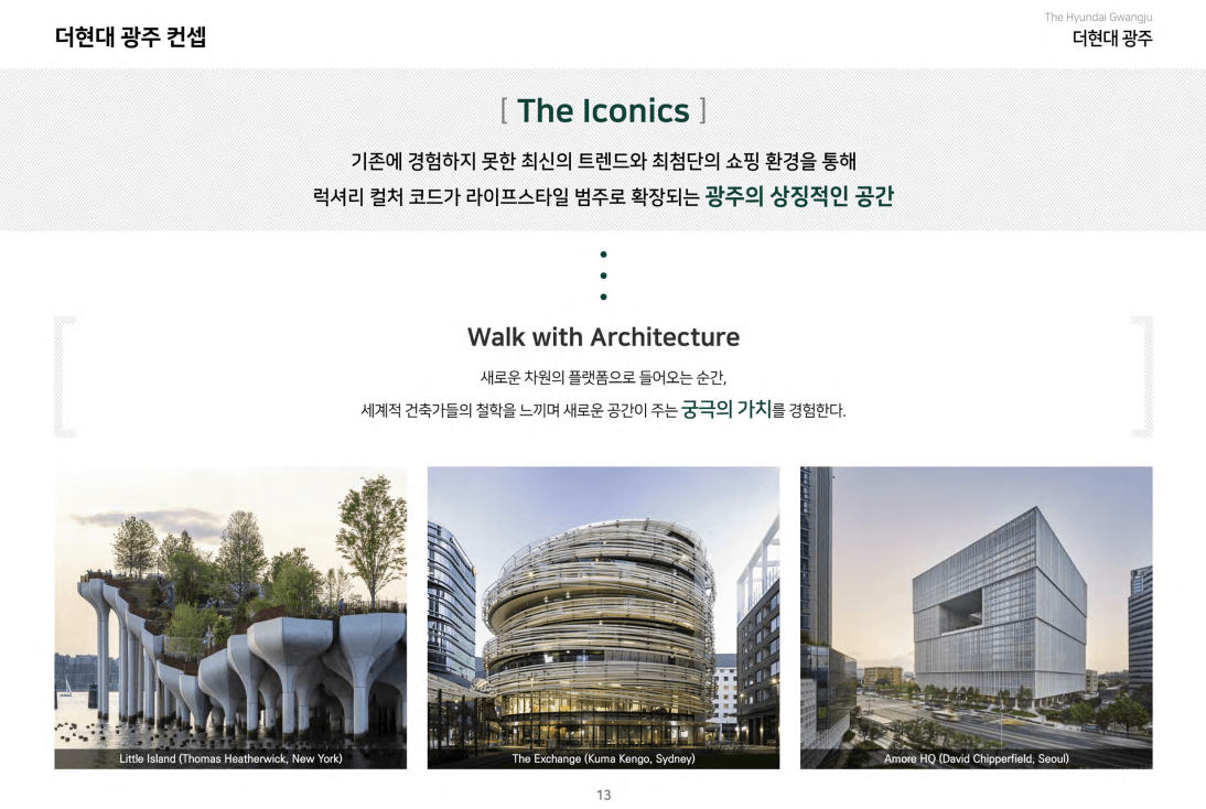 더현대 광주 복합쇼핑몰 사업제안서
