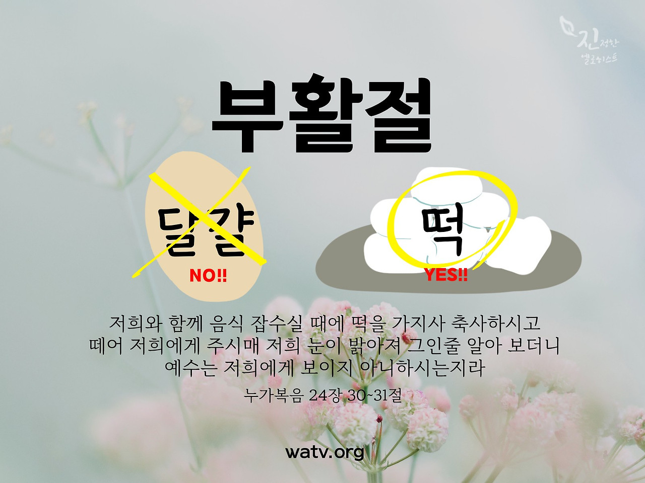 부활절 날짜는 무교절 후 안식일 다음날 입니다