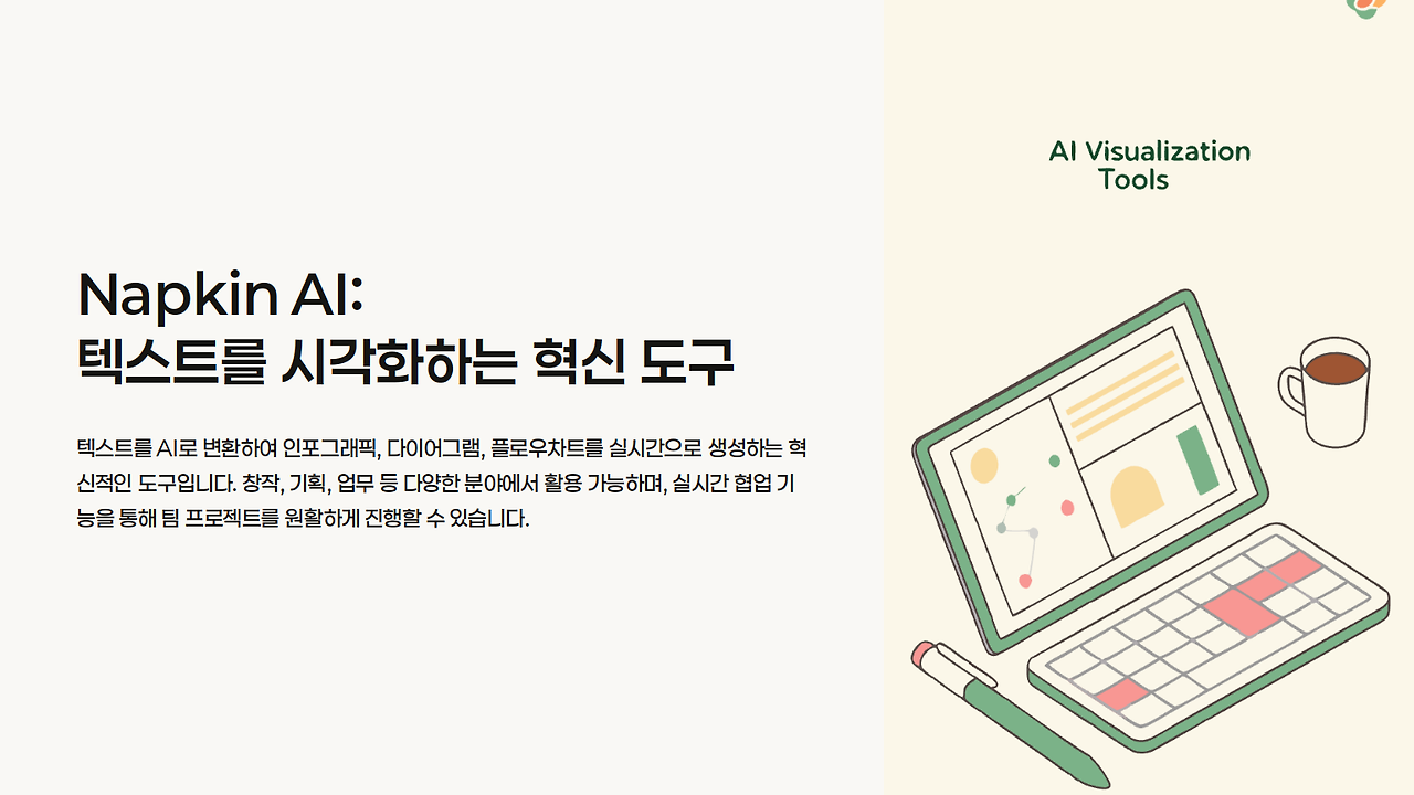 아이디어를 시각화하는 혁신적인 도구 Napkin Ai 완벽 활용 가이드