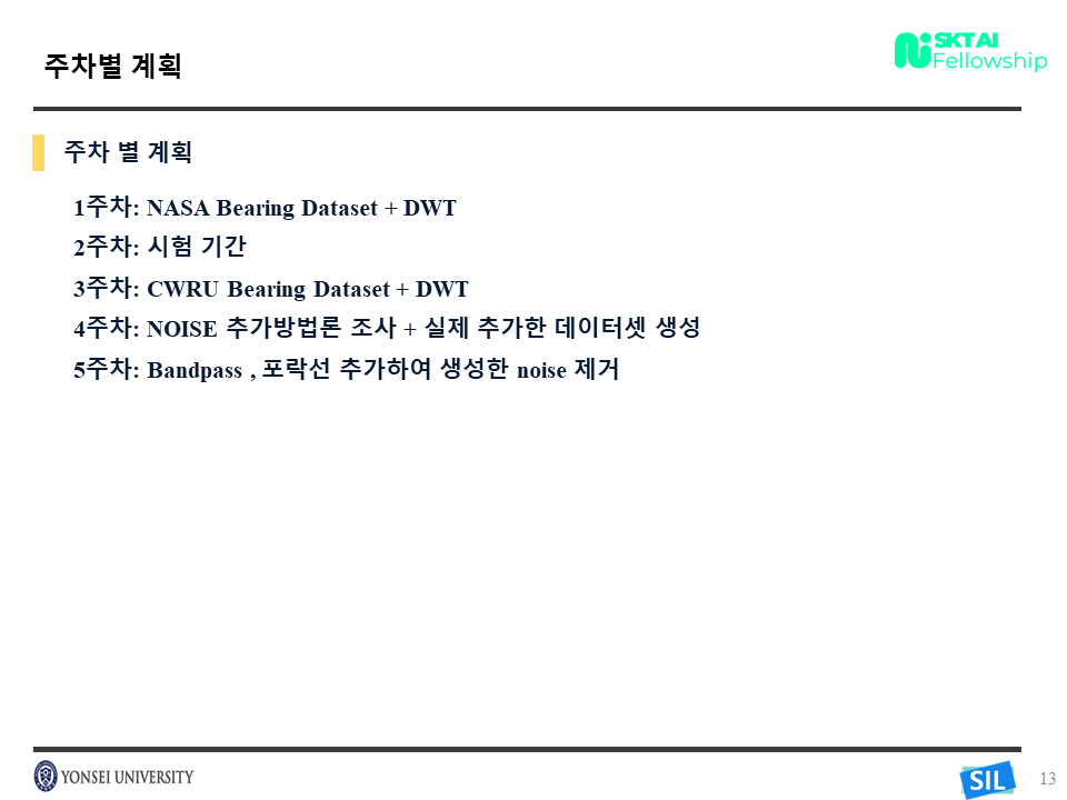 [SKT AI Fellowship 3기][3주차] NASA , CWRU BEARING DATASET