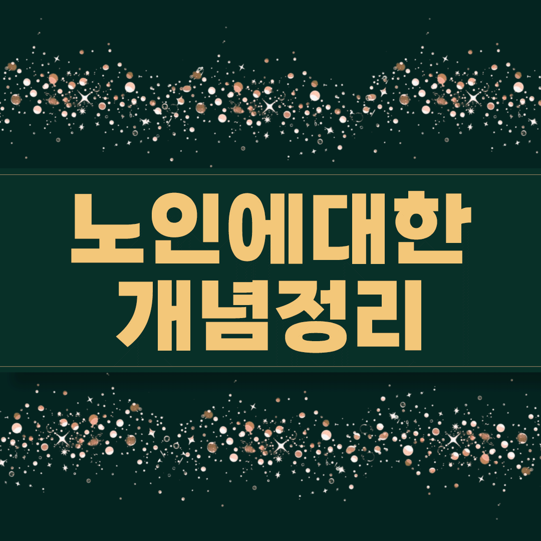 노인에 대한 개념 정의의 문제점과 개선 방안에 대하여 논하시오