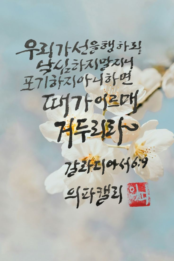 힘들때 좋은 힘이 되는 성경 구절 모음집